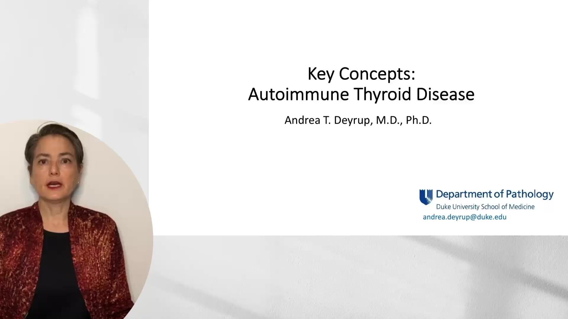 Key Concepts: Autoimmune Thyroid Disease (18:08)