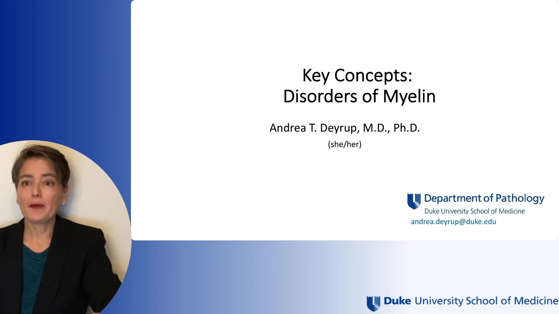 Key Concepts: Disorders of Myelin (16:30)