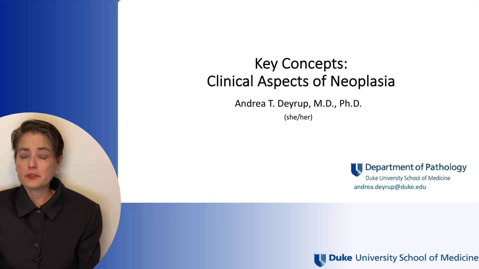 Key Concepts: Clinical Aspects of Neoplasia