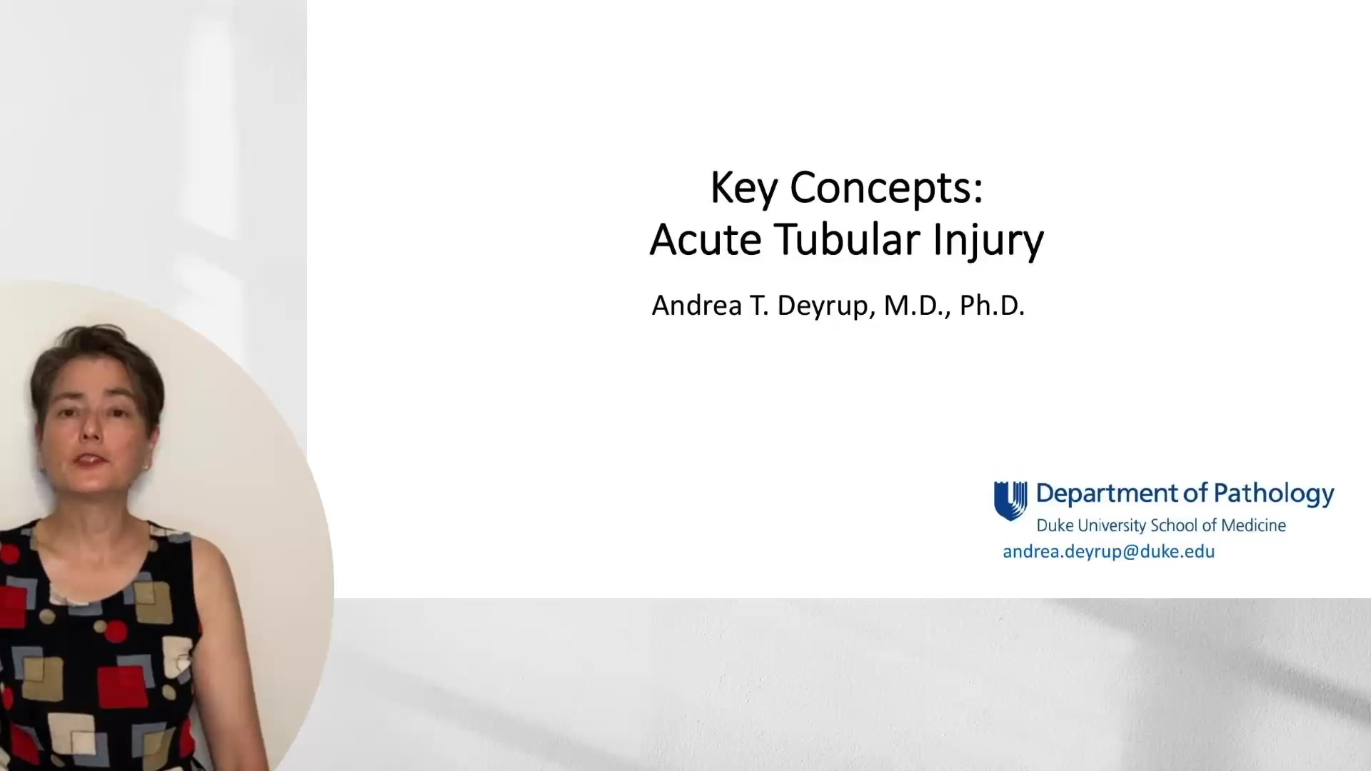 Key Concepts: Acute Tubular Injury (14:05)